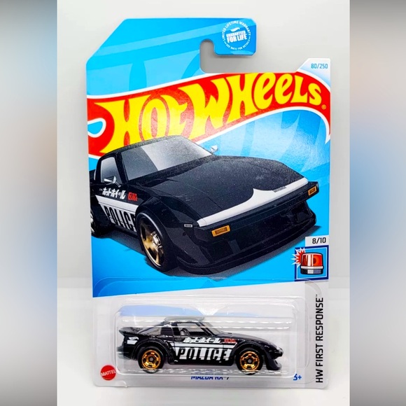 Mattel | Toys | Hot Wheels Mazda Rx 7 Rx7 Police Hw First Response ...